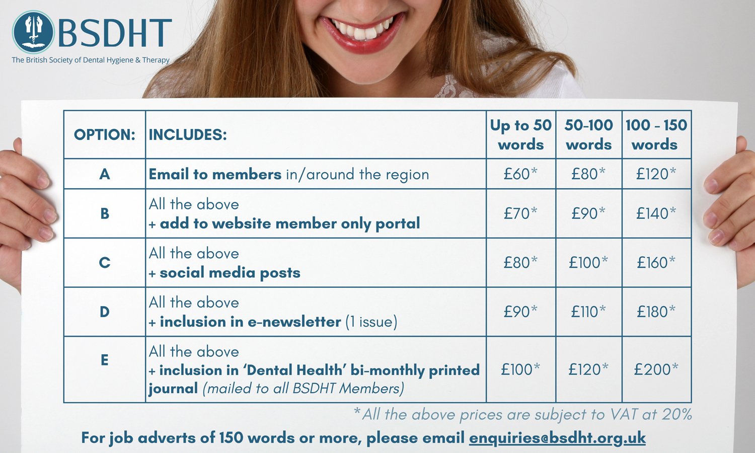 Advert Form - BSDHT
