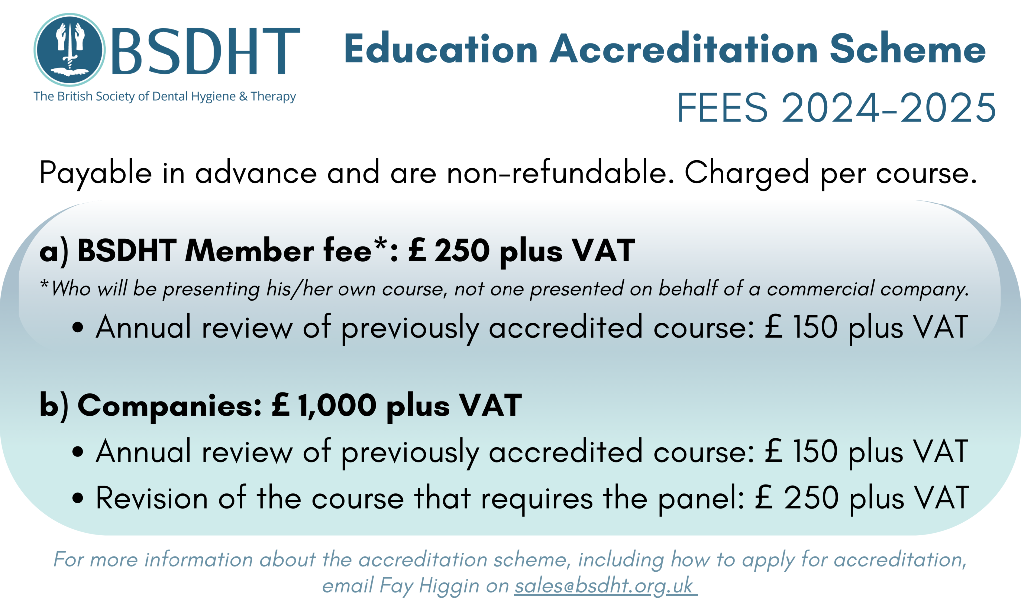 Accreditation - BSDHT