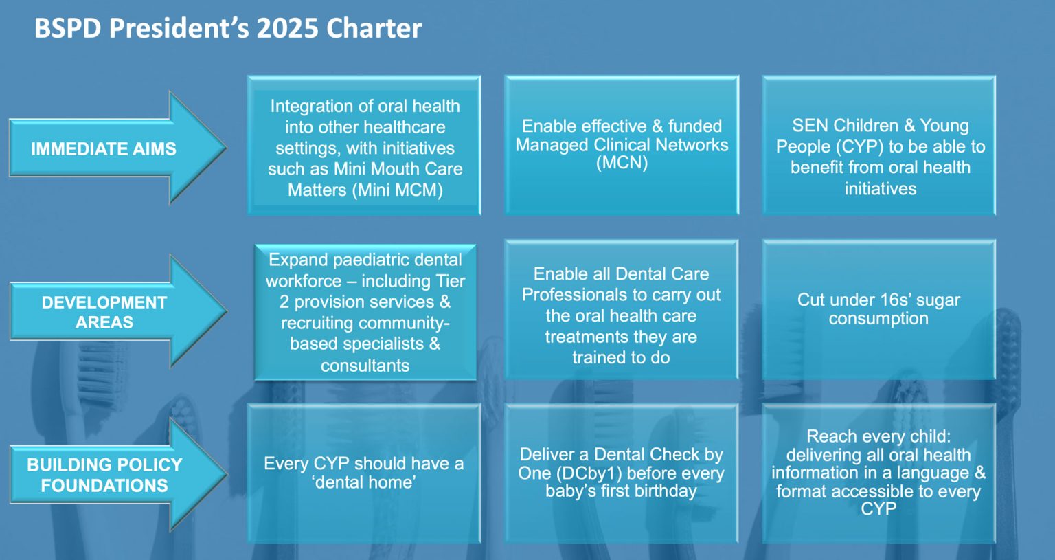 BSPD President’s Charter launched - Striving for good oral health for ...
